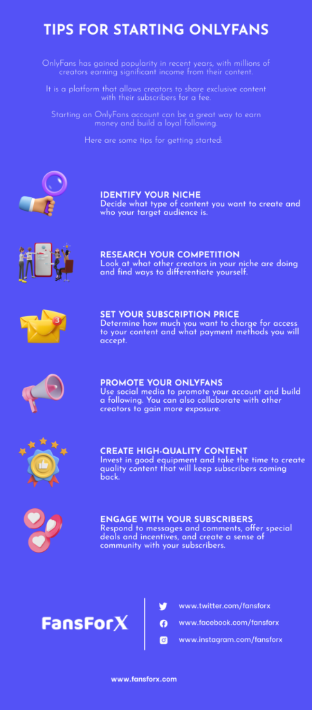Tips For Starting OnlyFans